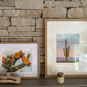 Arizona Cactus Sunset, Desert Landscape, Arizona Desert Wall Art ...