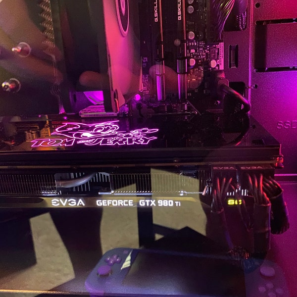 Custom Light RGB GPU Backplate Graphics Card Decoration Board ...