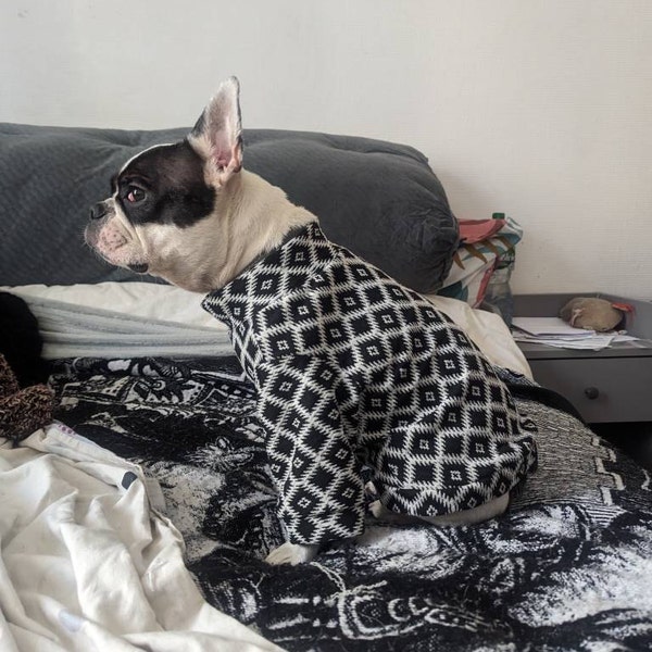 Dog Sweater Sewing Pattern PDF | DIY Pet Clothing Sewing Pattern Small ...
