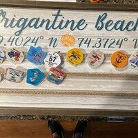 Beach Badge Holder, Jersey Shore Beach Badge Display, Down the Shore ...