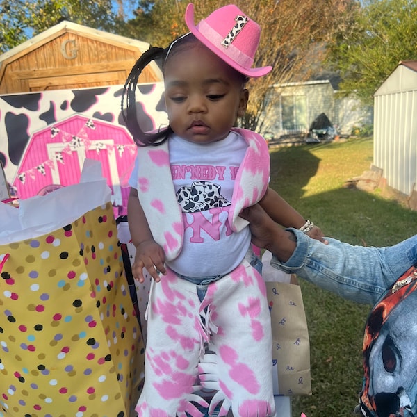 Toddler Faux Fur Cowboy Costume, Cowboy Outfit, Cowgirl Outfit, Cowboy ...