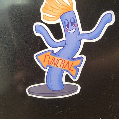 Celestial Worm on A String Vinyl Sticker - Etsy