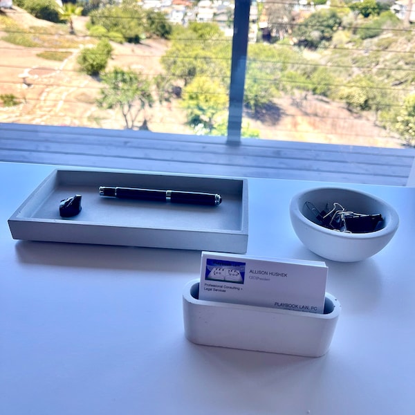 Concrete Tray - Catchall Tray - Valet Tray - Nightstand Tray ...