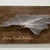DIY Iowa String Art Kit, State String Art Kit, Iowa Nail Art, Rustic ...
