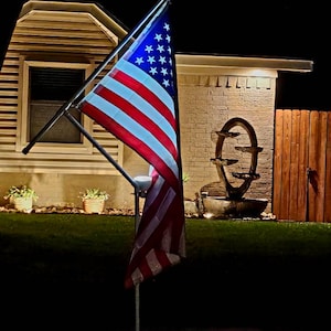 Rotating PVC Flag Pole Complete Set- Just Add Your Own 3’X5’ Flag. - Etsy