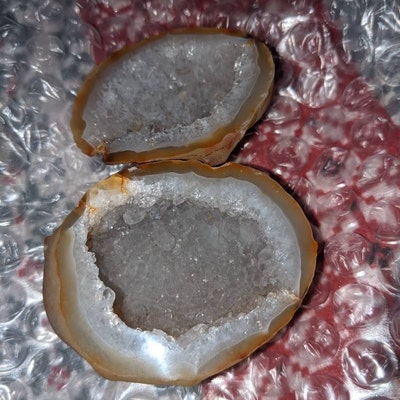 3.96 Oz. Geode Cut in Half. Geode Pair. Polished Geode With - Etsy