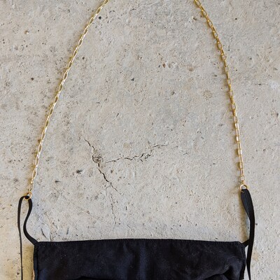 Men's Face Mask Chain Black Onyx Mask Chain Men's - Etsy