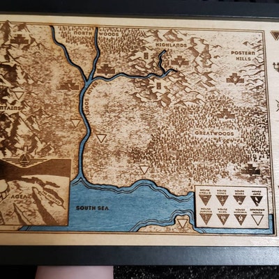 3D Wood Engraved Prythian Map ACOTAR Map - Etsy