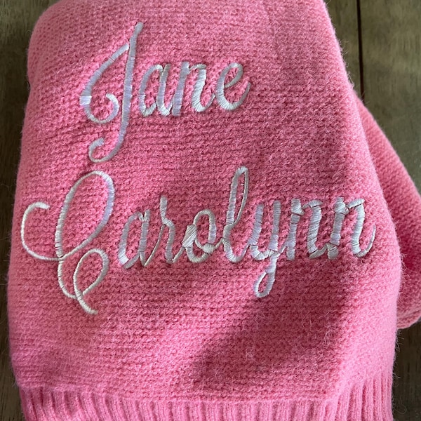 Personalized Baby Name Knit Sweater, Custom Embroidered Sweater, Custom ...