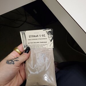 Storax Incense Powder, 1oz Styrax Benzoin Resin for Ritual Use ...