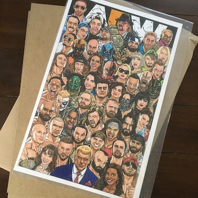 AEW 2019 Roster 11x17 Fine Art Print - Etsy