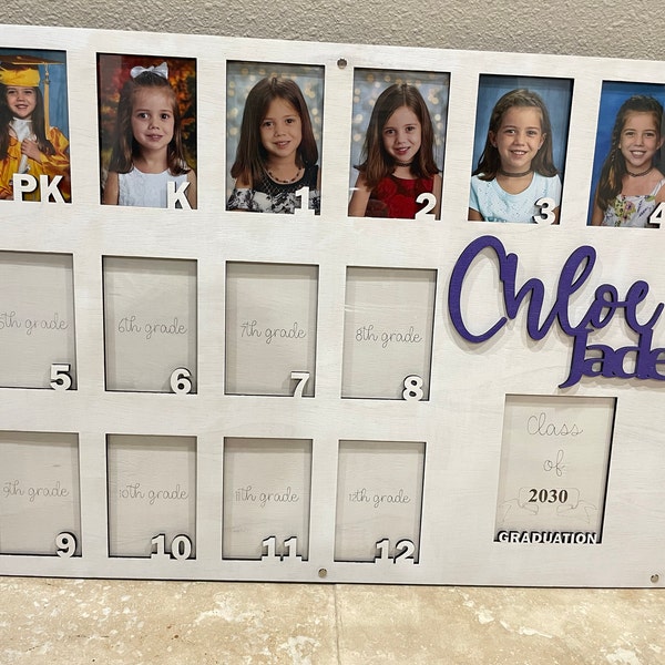 XL 4x6s School Years Photo Picture Frame Wall Art - Etsy