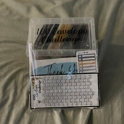 100 Envelope Challenge Box Money Saving Challenge 100 - Etsy