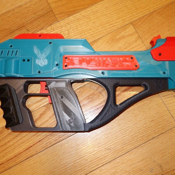 Bulwark Nerf Blaster Full Auto 'bullpup' Top Loading digital STL ...