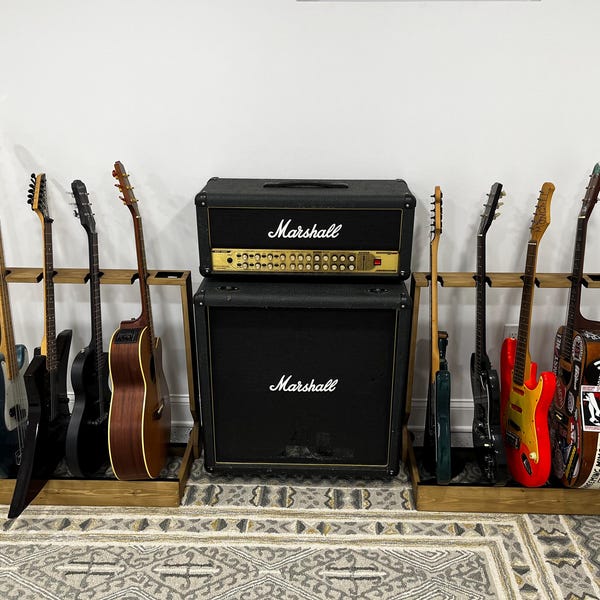 Wooden Guitar Stand, Guitar Rack - Etsy