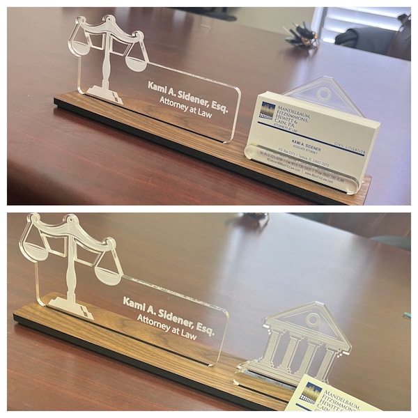 Personalized Lawyer - Judge - Court - Attorney Desk Name Plate and ...