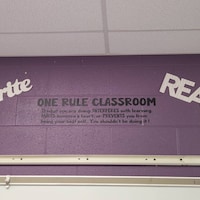 One Rule Classroom Wall Decal, Back to School Wall Decor, Be Your Best ...