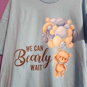 Bear With Balloons PNG Baby Bear Sublimation Balloons Clipart Oh Boy ...