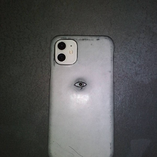 Eye Phone Case,3d Eyes iPhone Case,evil Eyes Phone Case Genuine Leather ...
