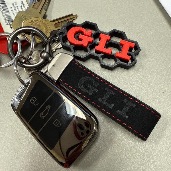 Custom GLI Keychain, 3D Printed High-quality, Perfect Gift for Jetta ...