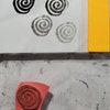 Spiral RUBBER STAMP, Coiled Stamp, Circular Stamp, Circling Stamp ...
