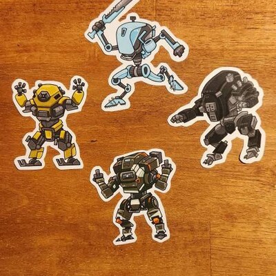 Mad Mechs Titanfall 2 Chibi Stickers Set of 7 - Etsy