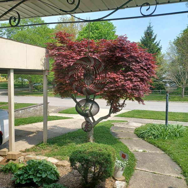 Ohio State Buckeyes Multi Color Swirly Metal Wind Spinner - Etsy