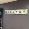 Antique Style the Library Wood Sign Handmade Rustic Wooden Decor - Etsy