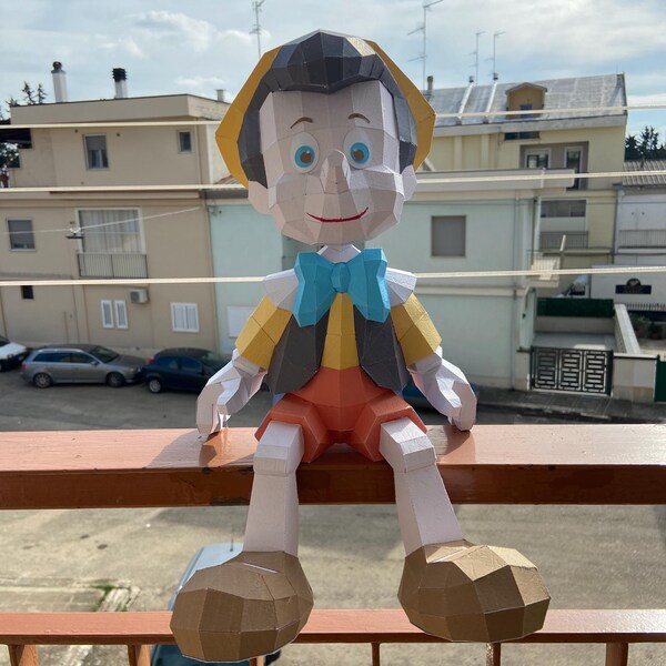 Boy Doll/ Diy Craft/ Template PDF STUDIO SVG/ Low Poly/ Papercraft/ 3D ...