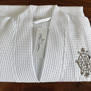 2nd Cotton Anniversary Gift Couples Monogram Robes Jfybride 1606 Set of ...