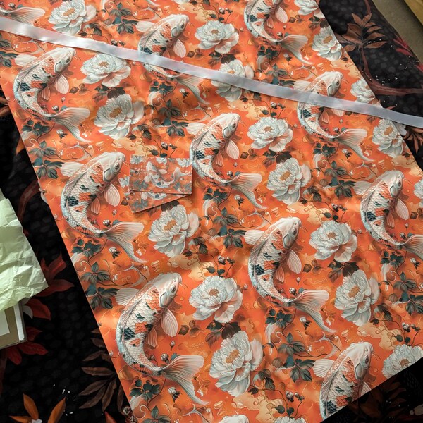 Boho Psychedelic Wrapping Paper Bold, Colourful Art Deco for Mum Garden ...