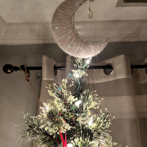 Tree Topper, Christmas Moon - Etsy