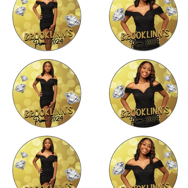 Sweet 16 / Prom Cupcake Toppers, Girl Birthday Party Favor Favors ...