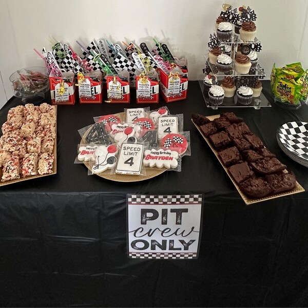 Need Four Speed Birthday, Race Car Party, Vintage Race Car Birthday ...