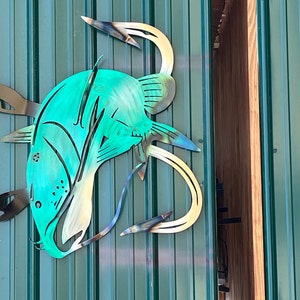 Metal Tribal Marlin Fish Sign - Etsy