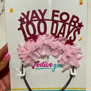 100 Days of School Teacher Headband Party Crown Teacher Prop Elementary ...