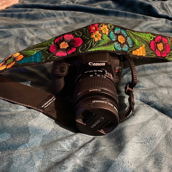 Leather Camera Strap, Colorful Camera Strap, Gift Photographer, Gift ...