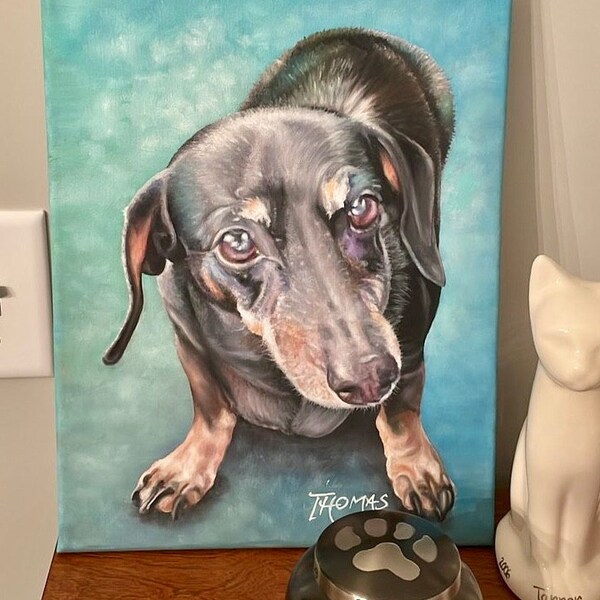 Custom Dog Painting, Custom Dog Art, Custom Oil Paintings, Oil on ...