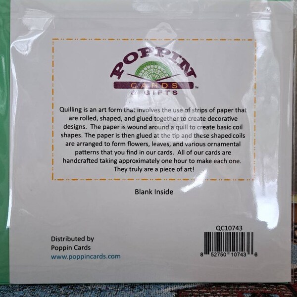 Lightning Bugs Card, Quilling Greeting Card, Handmade Greeting Card ...