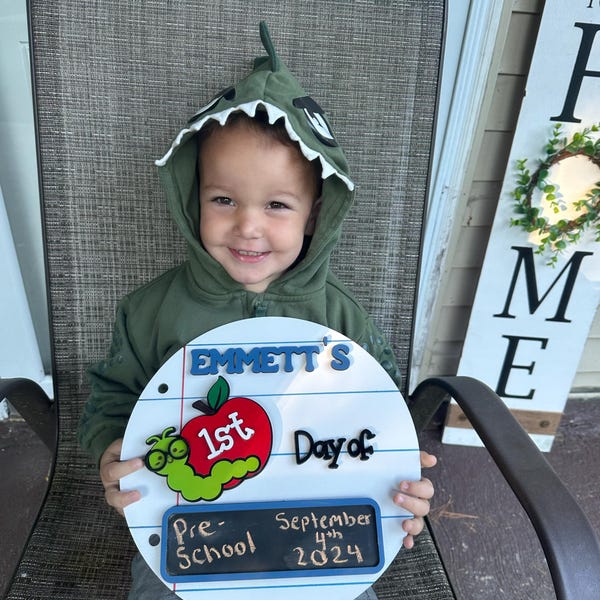 School Years Photo Frame School Photo Collage Pre-school Personalized ...