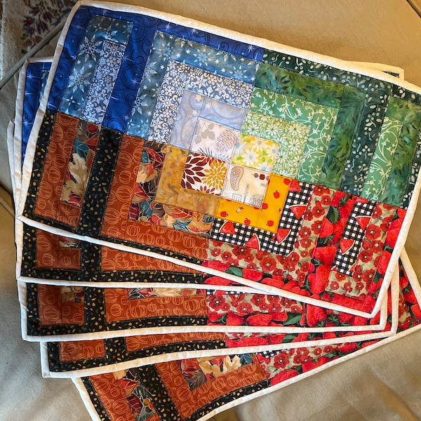 Four Square Meals Quilted Placemat Pattern - Digital Download by Tulip ...