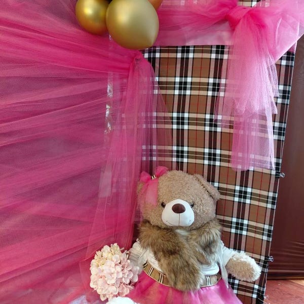 Caramel Thompson Plaid Pattern, Wide 59in, Polyviscose Tartan Fabric ...