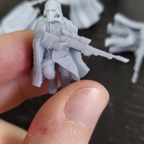 Grimcorp Bounty Hunters | Stationforge | 10x 28mm 3D Printed Resin ...