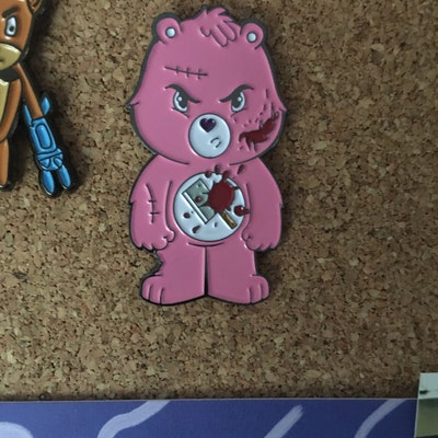 INTENSIVE CARE BEAR Face Enamel Metal Pin Badge - Etsy