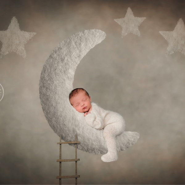 Newborn Background / Moon Prop / Shaggy Moon Background for ...