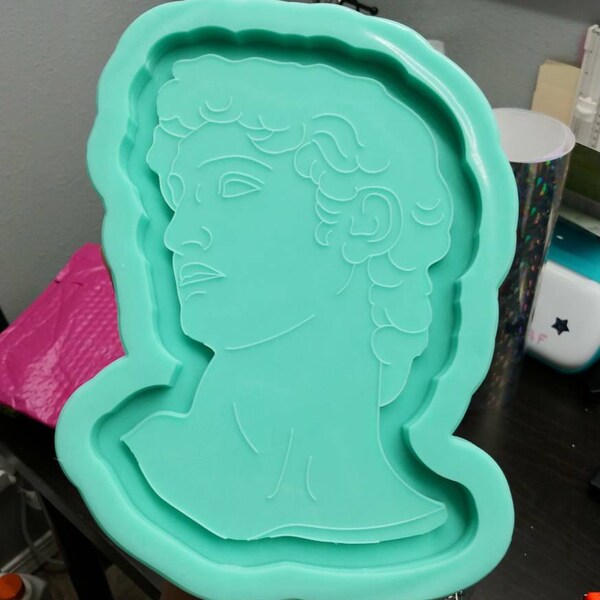 Extra Large Renaissance Bust Tray Food Safe Silicone Mold for Resin ...