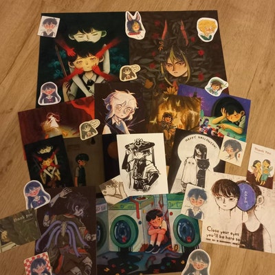 Sunny & Kel OMORI Greeting Card Print customisable Text Greeting Card ...