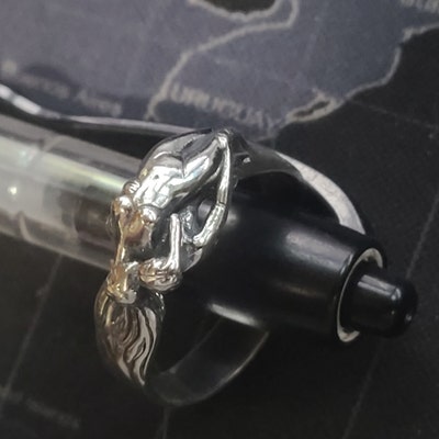 Gothic Steampunk Dracula Silver Ring / Vampire Ring/halloween Ring ...