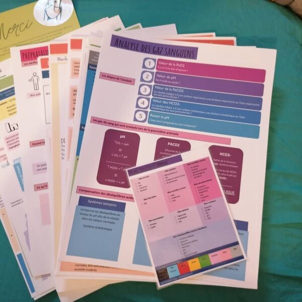 EN Lung Auscultation and Oxygen Therapy, Nursing Reference Cards ...
