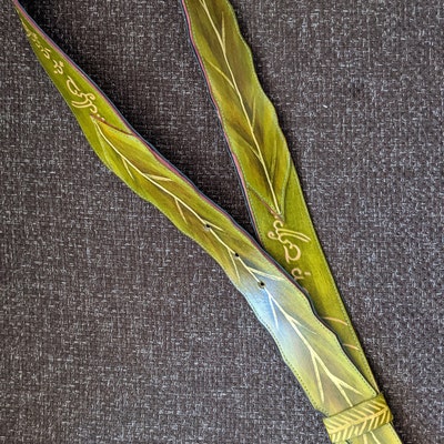 Elvish Leaf Belts, Woodland Belt, Leather Belt, Green Belt,leafy Belt ...